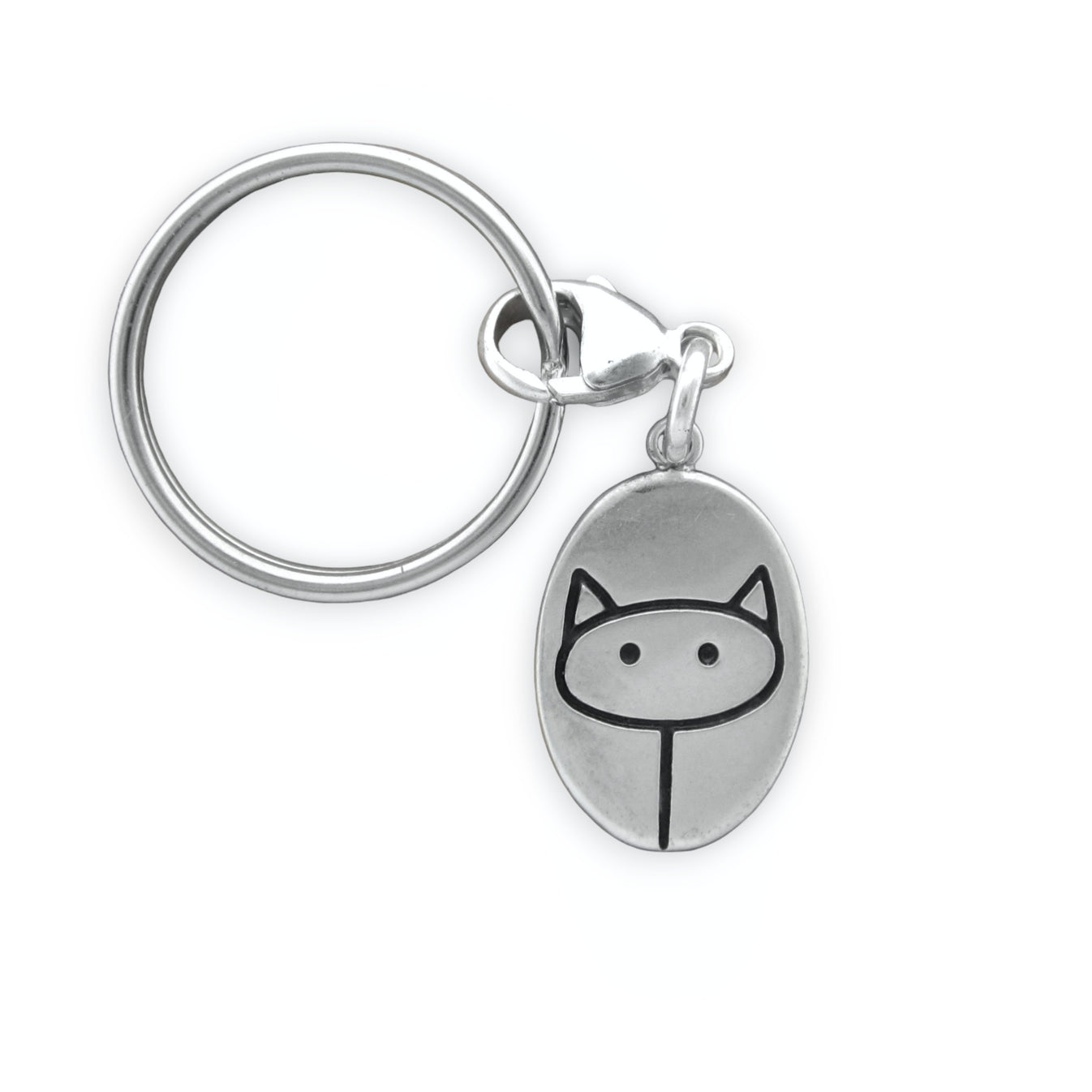 Sterling Silver Best Cat Ever Keychain – Mark Poulin Jewelry