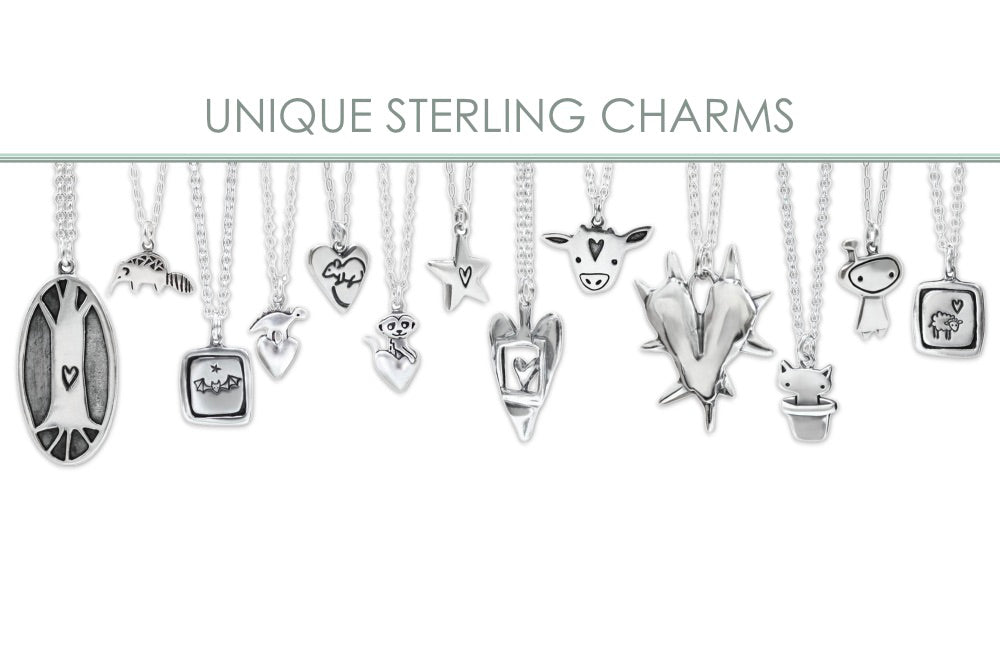 Sterling Charm Jewelry, Vitreous Enamel Jewelry, Gemstone Jewelry ...