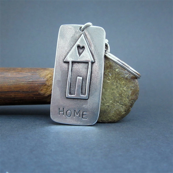 Pewter Home Keychain – Mark Poulin Jewelry