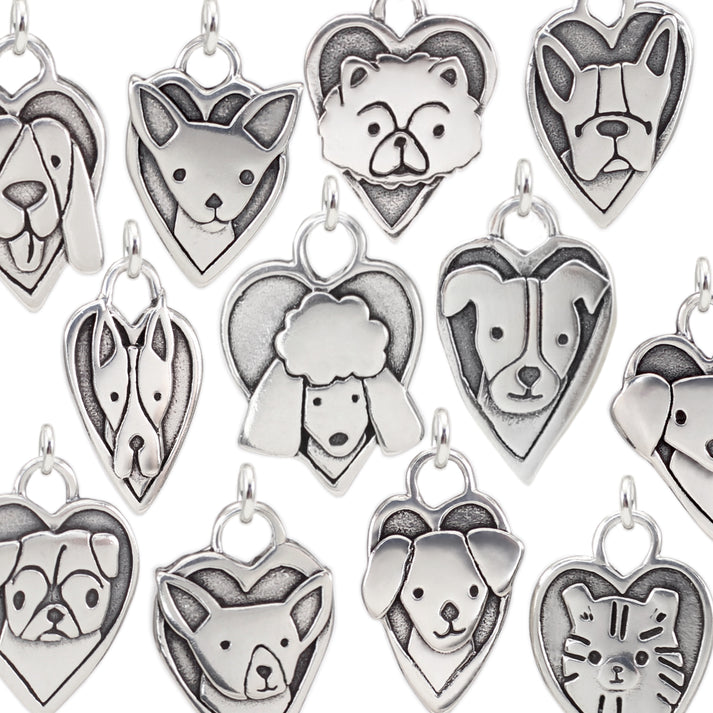 Dog Breed Charm - Choose Your Sterling Silver Dog Charm to Add to Brac ...